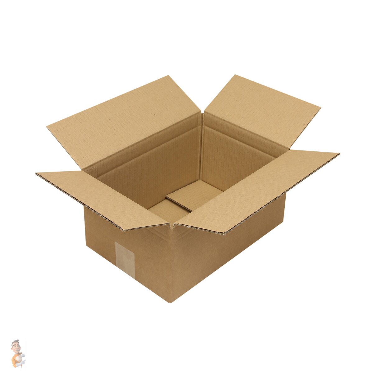 Wellpapp-Faltkarton 2-wellig, 325 x 220 x 160 mm, Qualität 2.30 BC, b ...